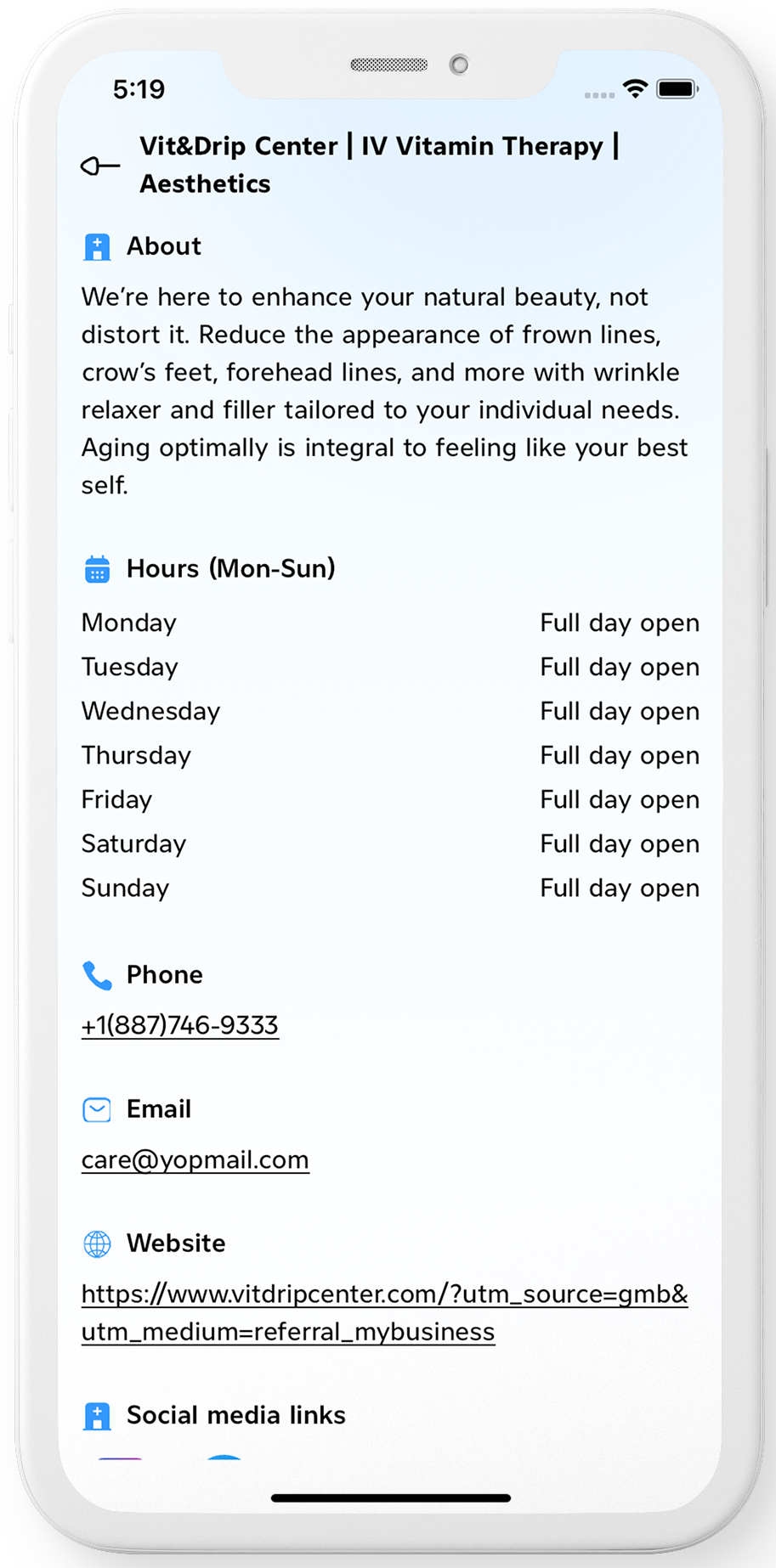 List Your Business - Discovery App for Medspa’s & IV Clinics